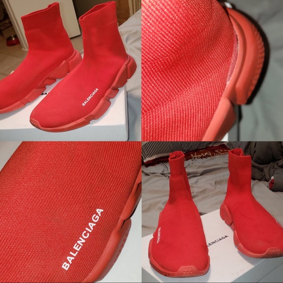 Balenciaga | Shoes | Mens Balenciaga Runners Red | Poshmark